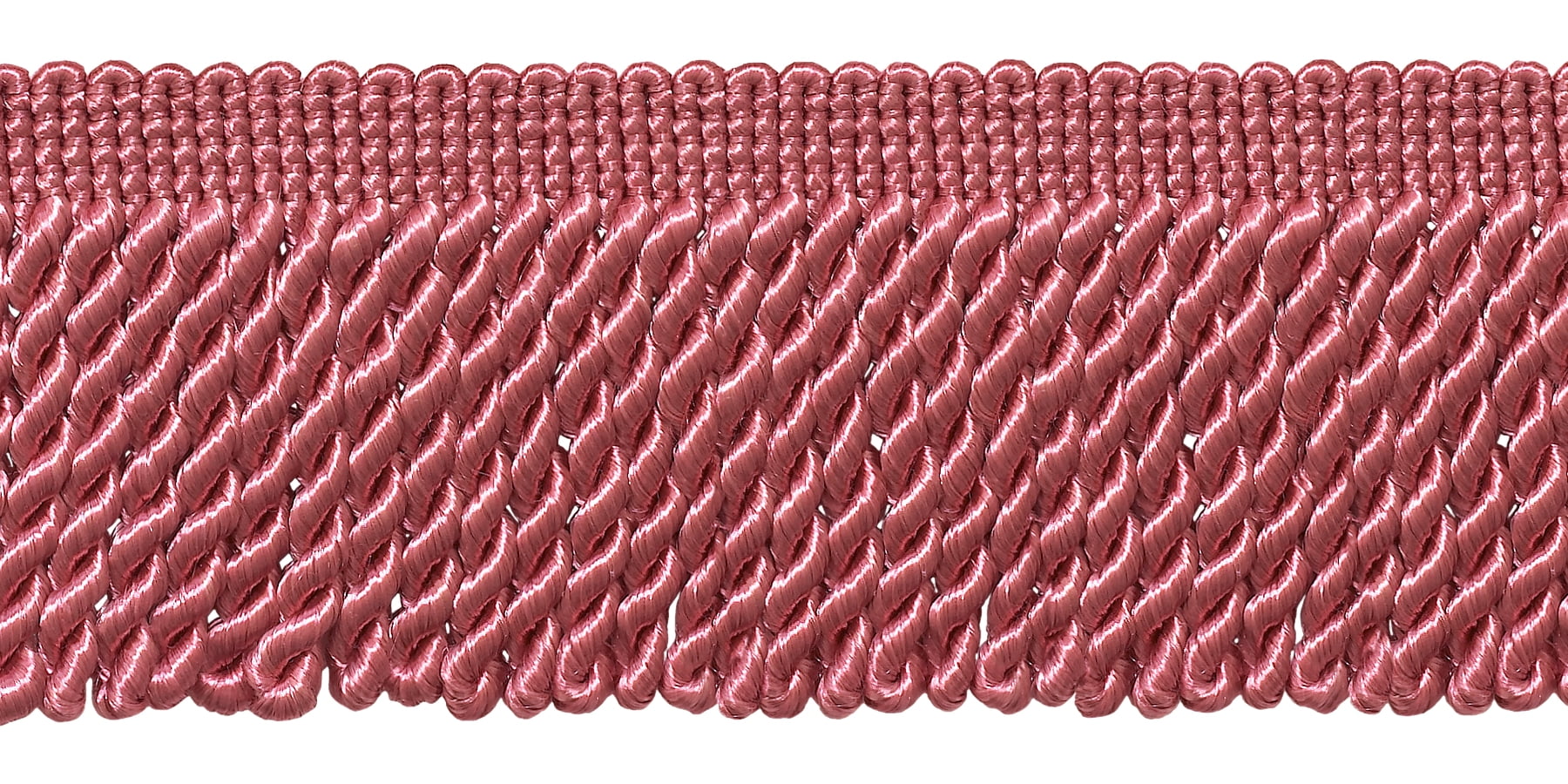 2 1/2" (6cm) Bullion Fringe Trim # EF25,, Dusty Rose Pink #K13 (Light ...
