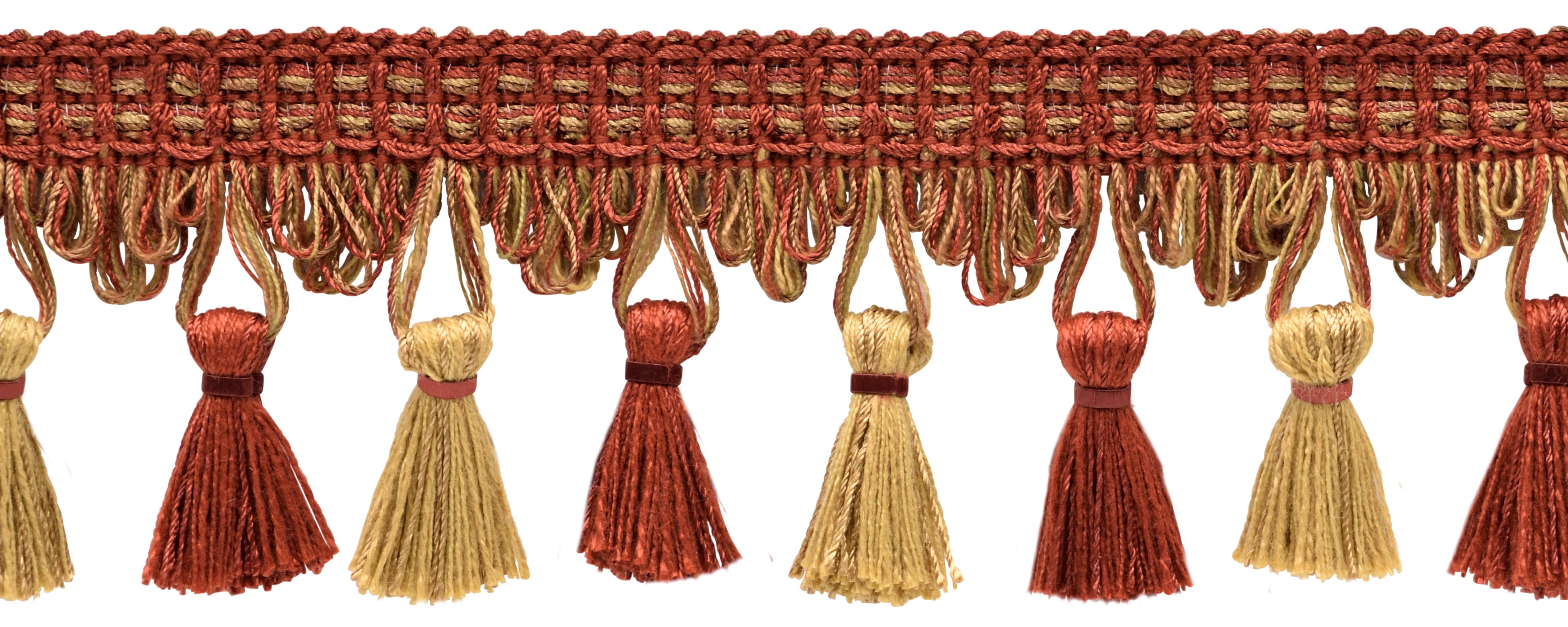 2 1/2" (6cm) Duke Collection Lovely Tassel Fringe Trim # TFDK025,, Fall ...