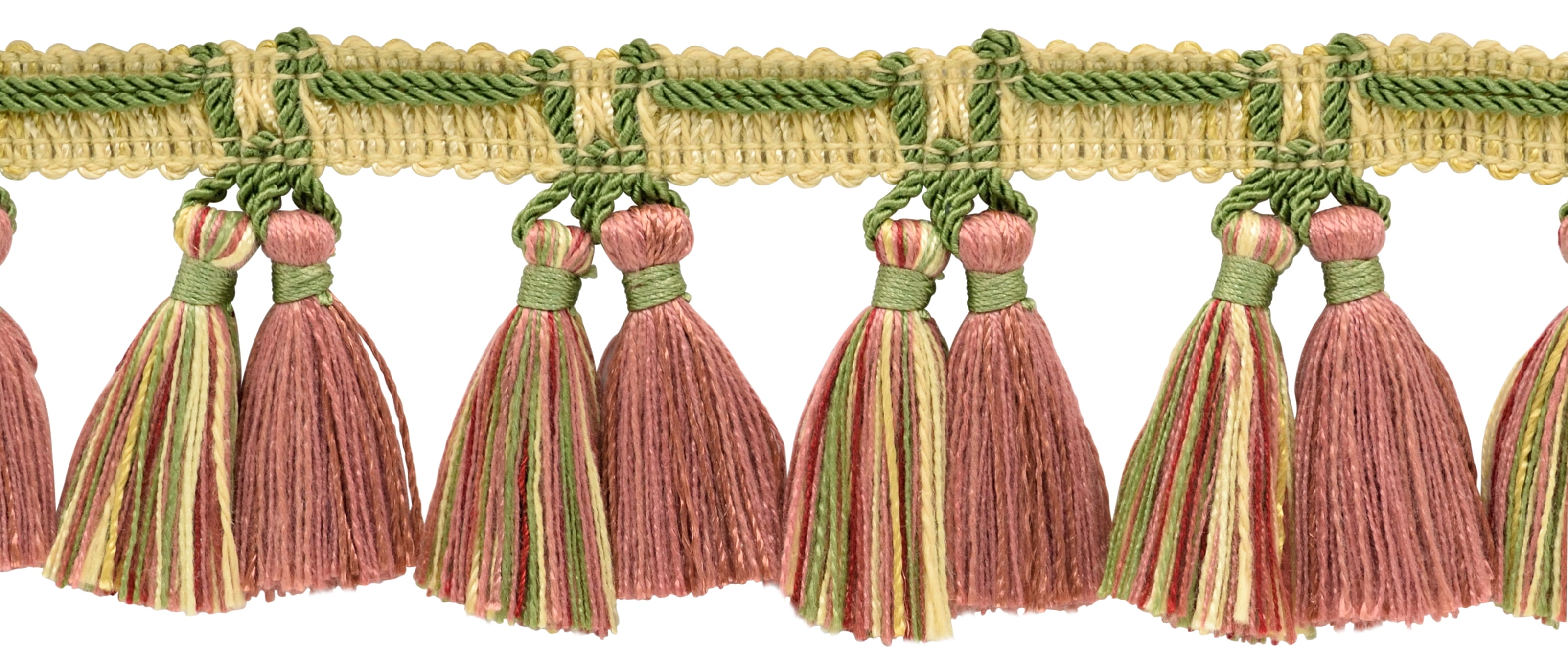 2 1/2" (6cm) Veranda Provincial Style Double Tassel Fringe Trim ...