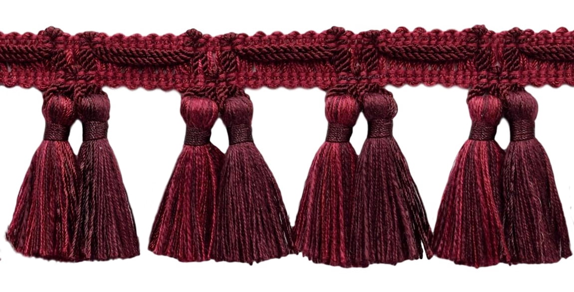 2 1/2" (6cm) Veranda Provincial Style Double Tassel Fringe Trim ...