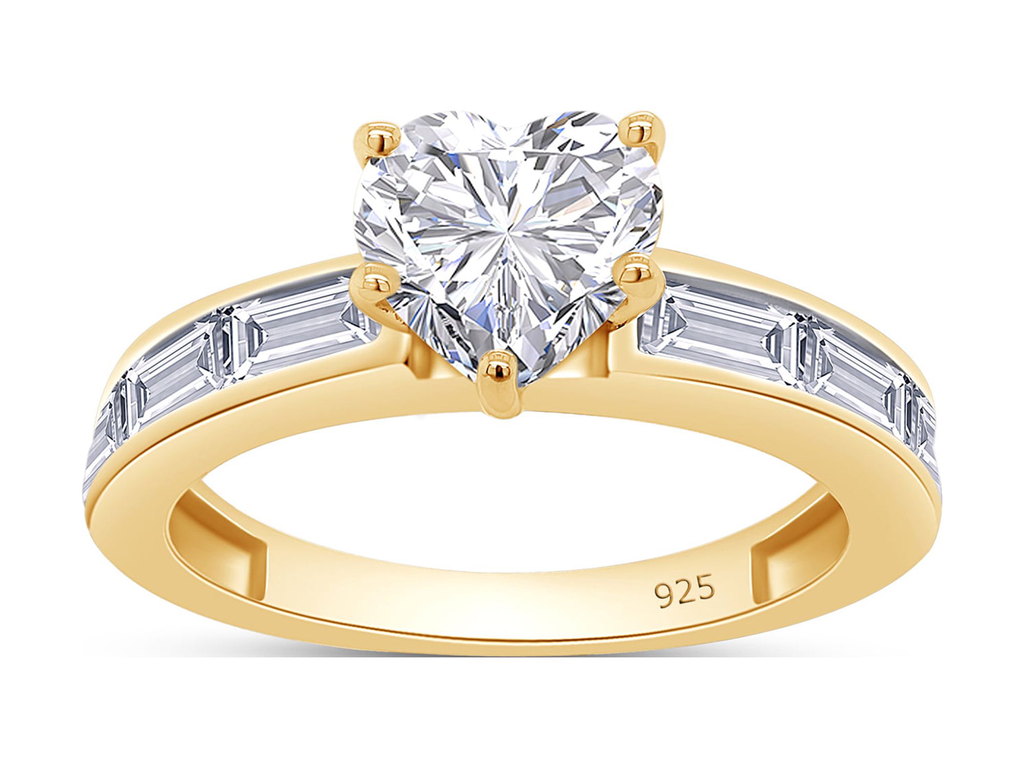 Diamond Solitaire Promise Ring in Sterling Silver (1/2 cttw) (I-Color ...