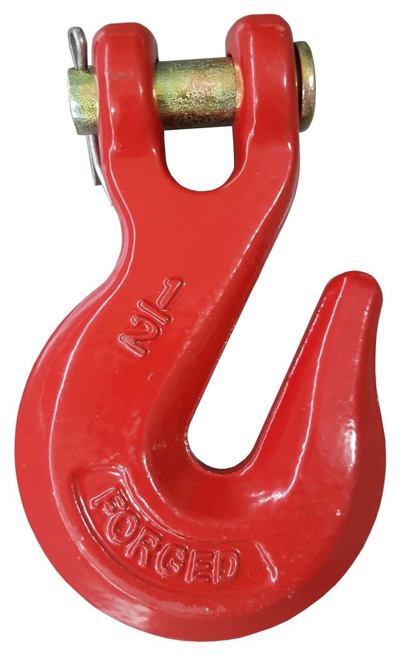 (2) 1/2" Clevis Chain Grab Hook Wrecker Tow Truck Trailer Clevis ...