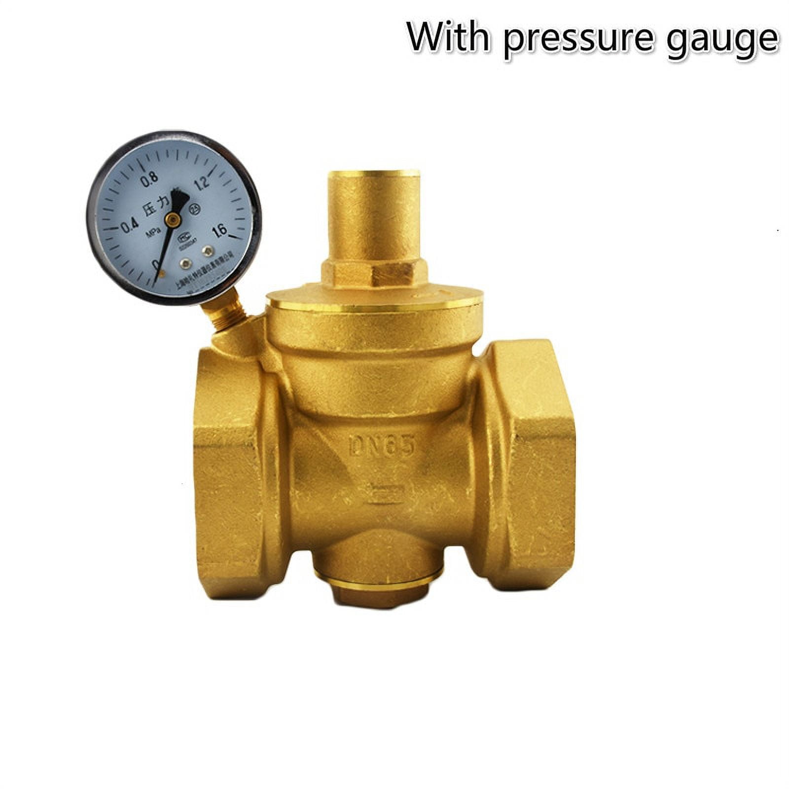 2-1/2 DN65 Brass water pressure reducing valve Adjustable pressure ...