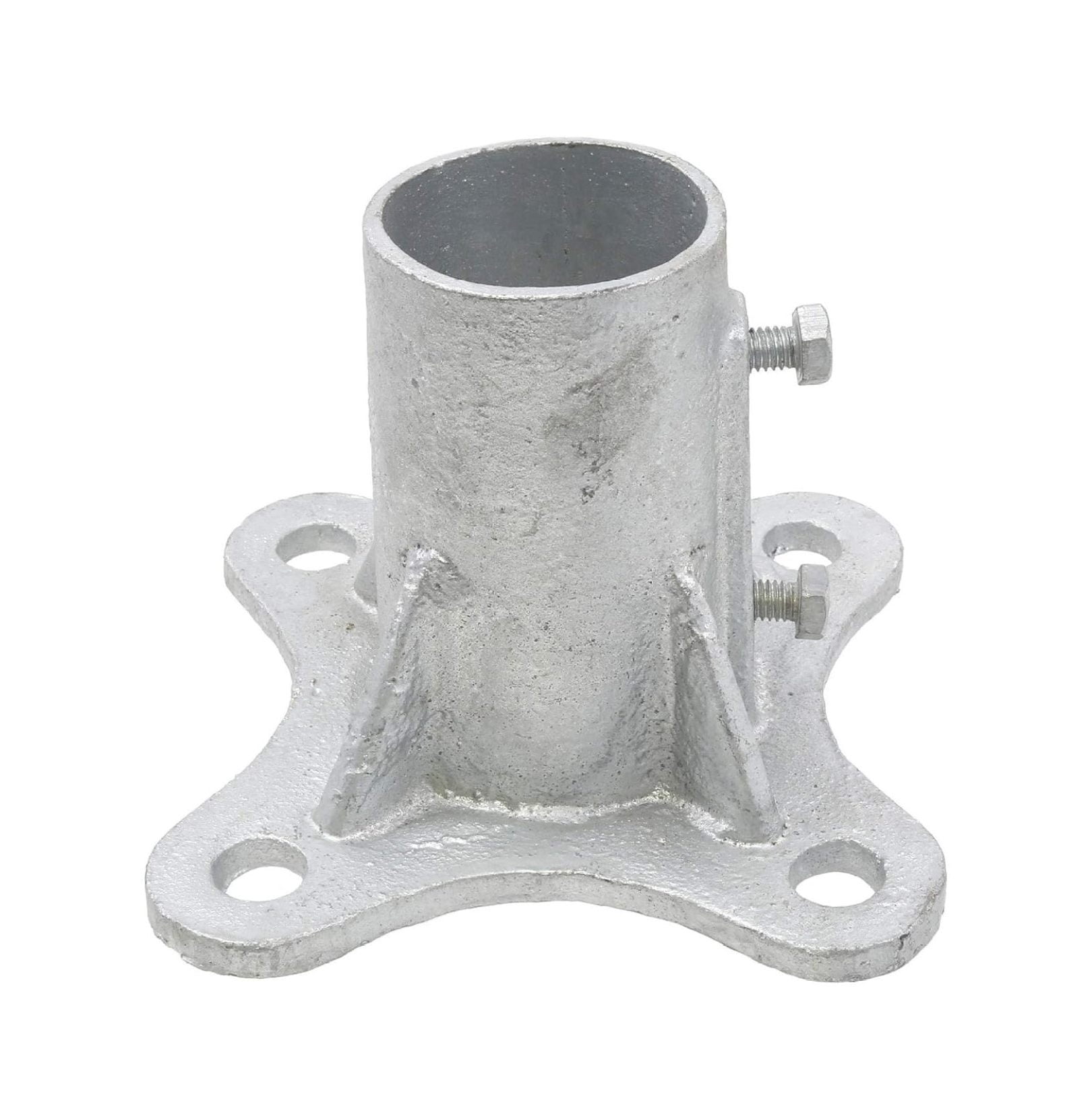 2 1/2" Floor Flange - 2 3/8" OD - Chain Fencing & Steel Round Posts ...