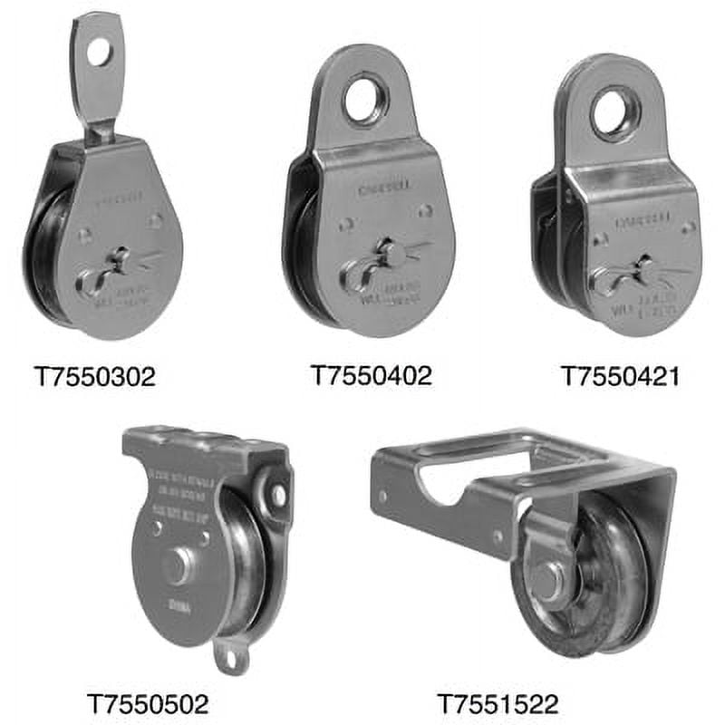 2-1/2" Heavy Duty Steel Single Sheave Fixed Eye Pulley, Each - Walmart.com