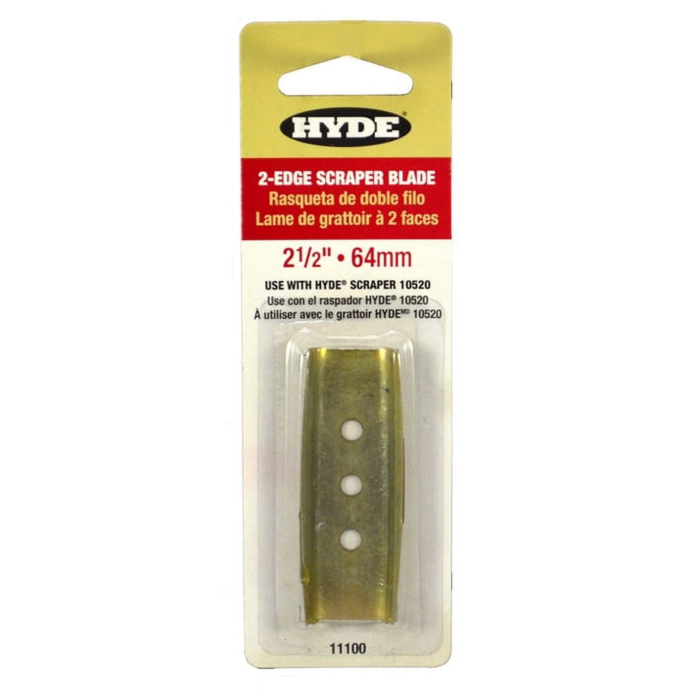 2-1/2" Hyde Tools 11100 Hyde Lifetime 2-Edge Replacement Scraper Blade ...