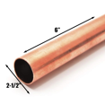 2-1/2 Inch Type L Copper Pipe for Plumbing, HVAC & Refrigeration, ASTM ...
