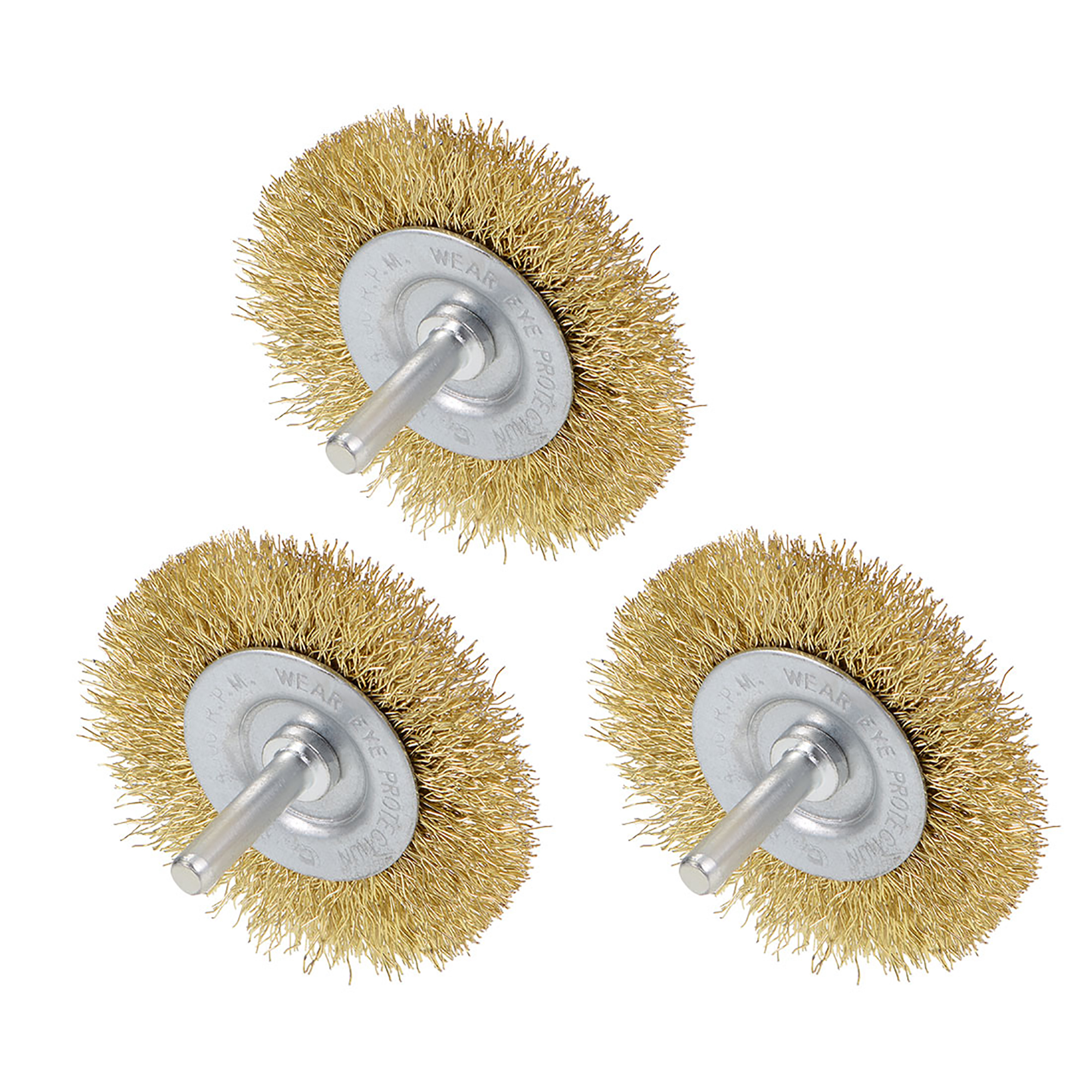 Forney 72745 Wire Bench Wheel Brush, Coarse Crimped with 1/2-Inch and 5 ...