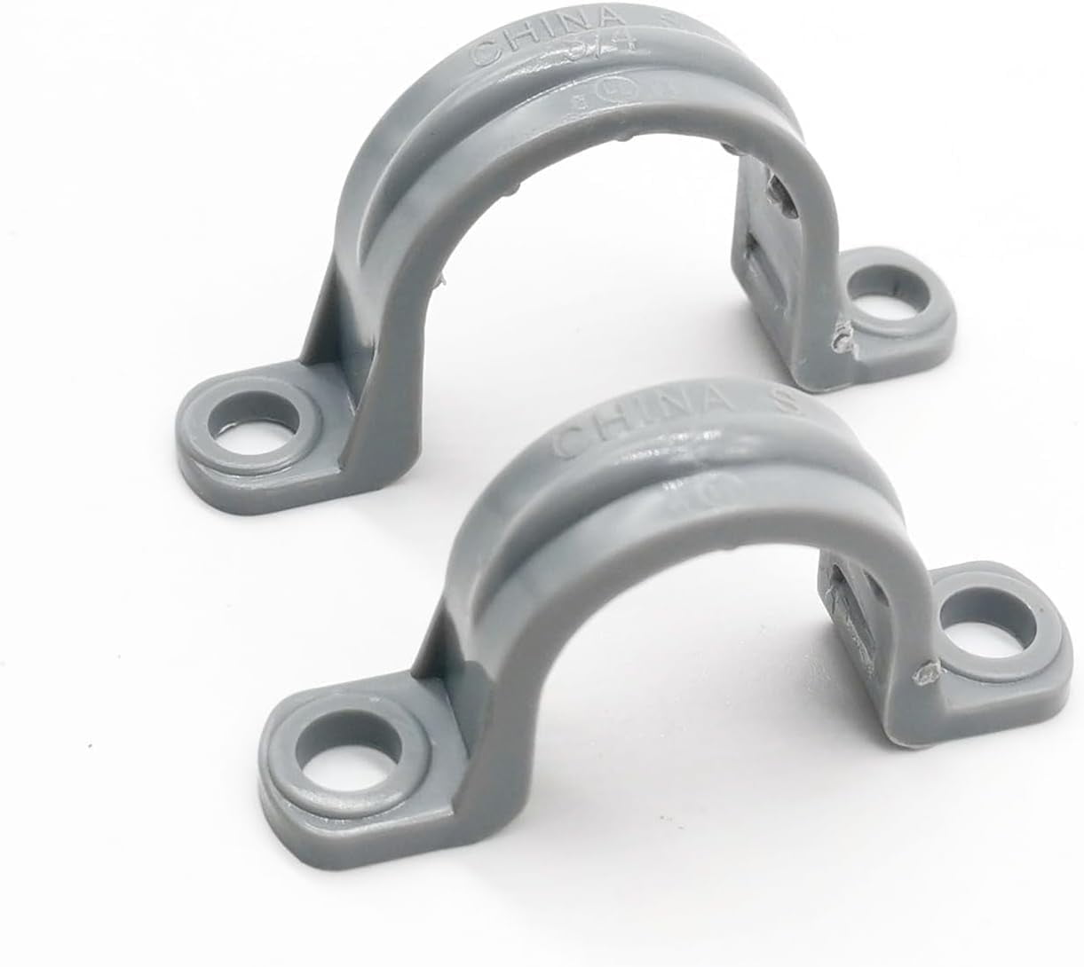2-1/2" PVC Pipe Straps, 2 Holes Plastic Conduit Strap for PVC Pipes ...
