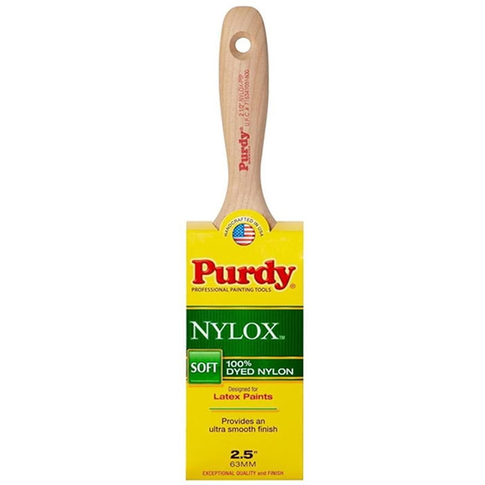 2-1/2” Purdy 144324225 Nylox Pip Paint Brush, Tynex Nylon - Walmart.com