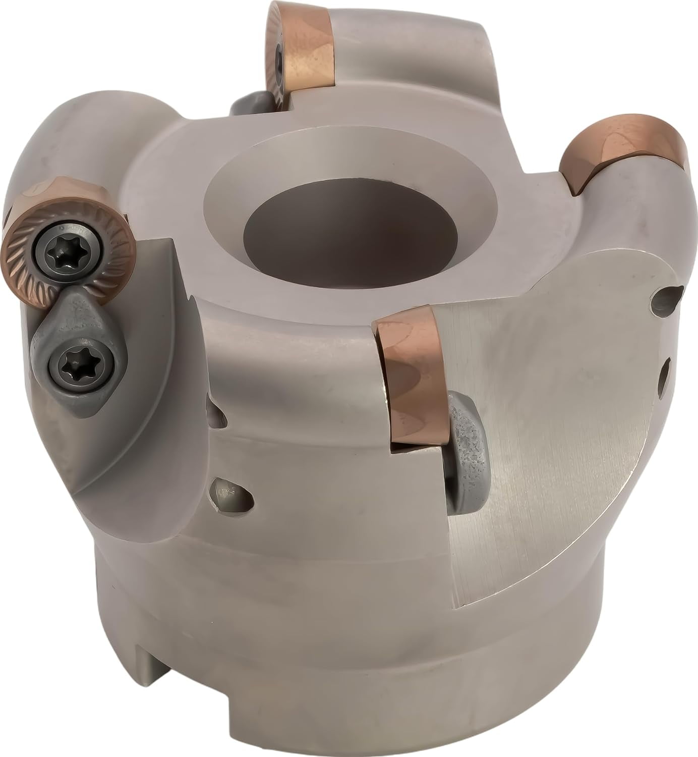 2 1/2" Round Insert Indexable Face (Shell) Mill, 1" Arbor Hole Diameter ...