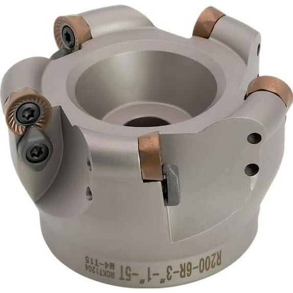 2 1/2" Round Insert Indexable Face (Shell) Mill, 1" Arbor Hole Diameter ...