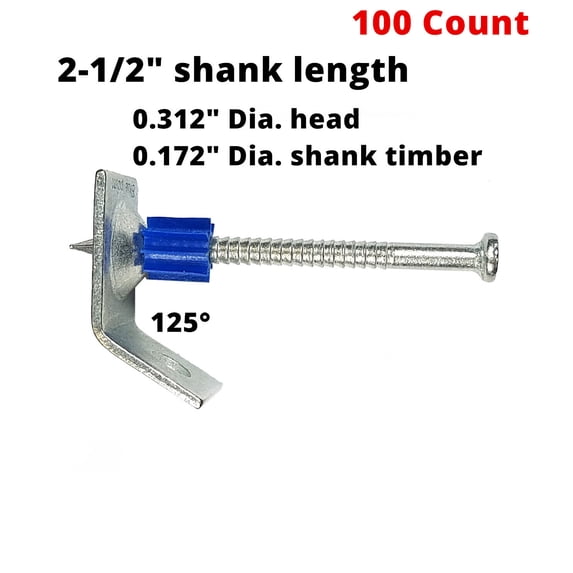 2-1/2" Timber Angle Clip Pins for Wood Ceiling Hanging Overhead ...
