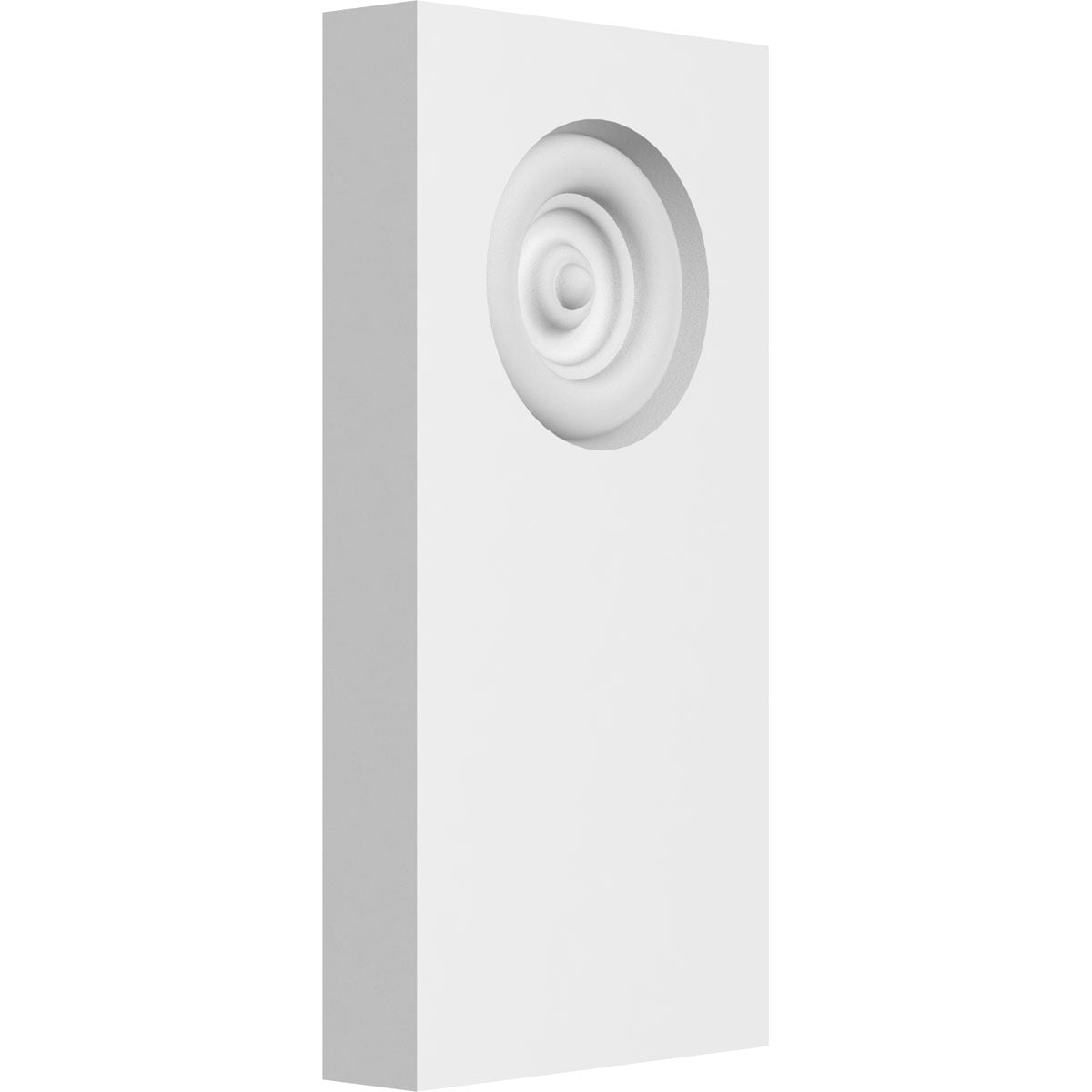 2 1/2"W x 5"H x 1"P Standard Foster Bullseye Plinth Block with Square ...