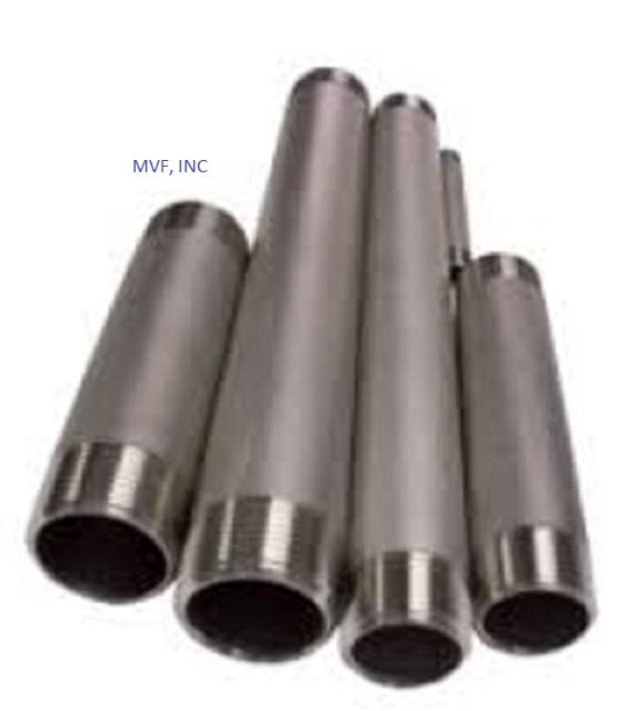 2-1/2" X 12" Threaded NPT Pipe Nipple S/40 STD Welded 304/L Stainless ...