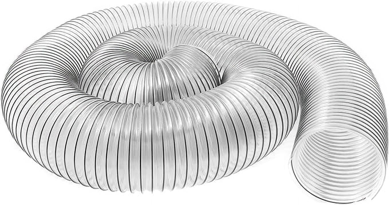 2-1/2" x 10' Ultra Flex Clear Vue Heavy Duty PVC Dust Debris and Fume ...
