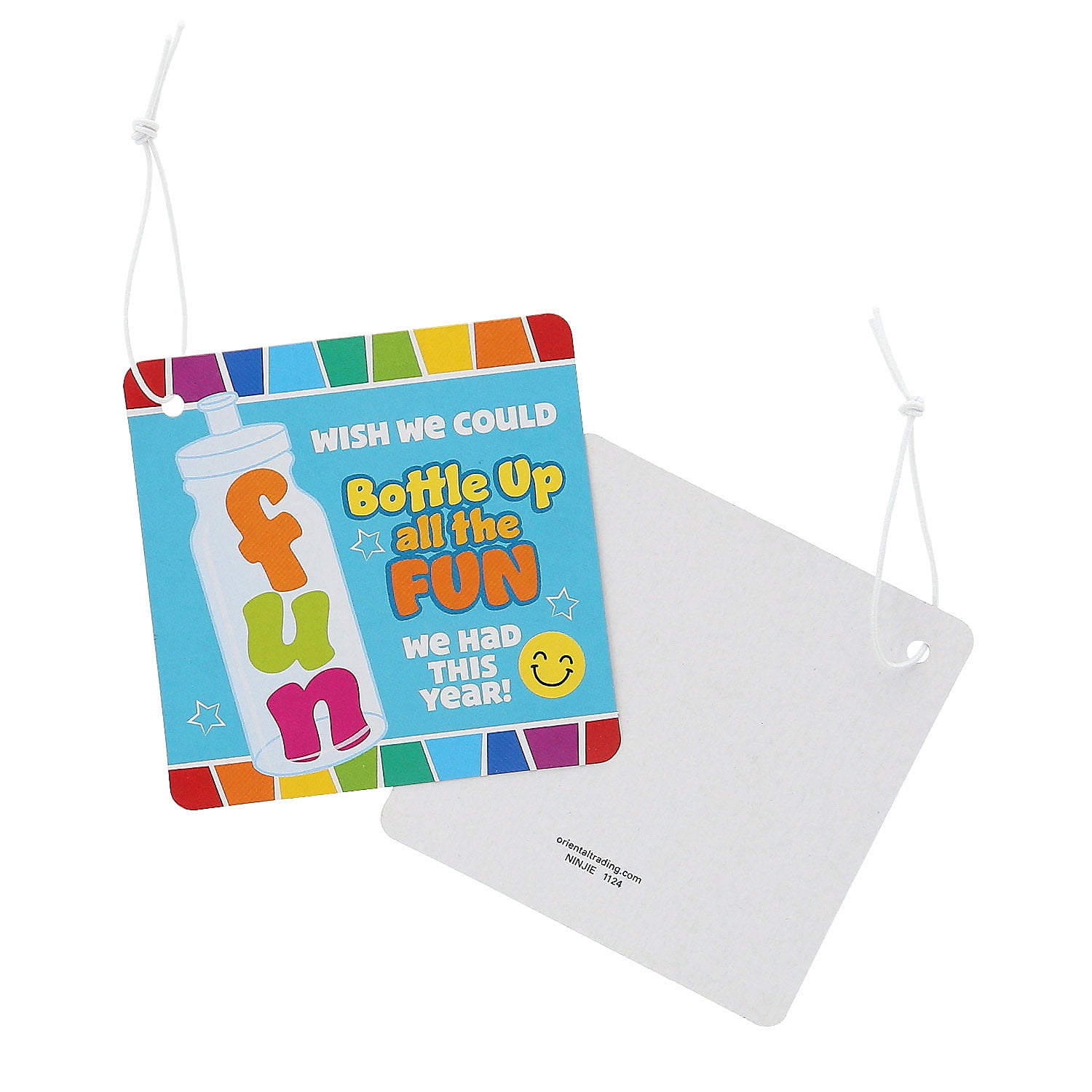 2 1/2" x 2 1/2" End of School Year Bottle Up the Fun Gift Tags - 24 ...
