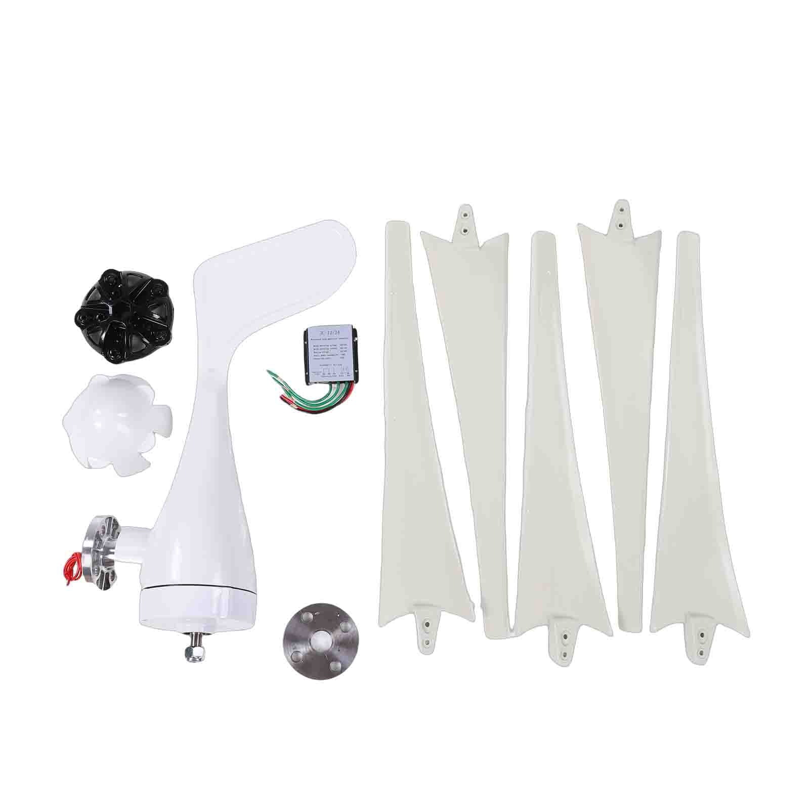 2 1 24V 800W Wind Generator with Charger Controller 5 Blades S-Type ...