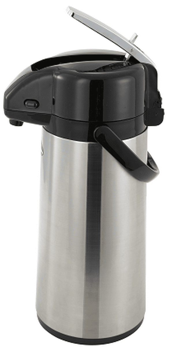 Winco AP-822 Glass Lined Airpot with Lever Top, Stainless Steel Body ...