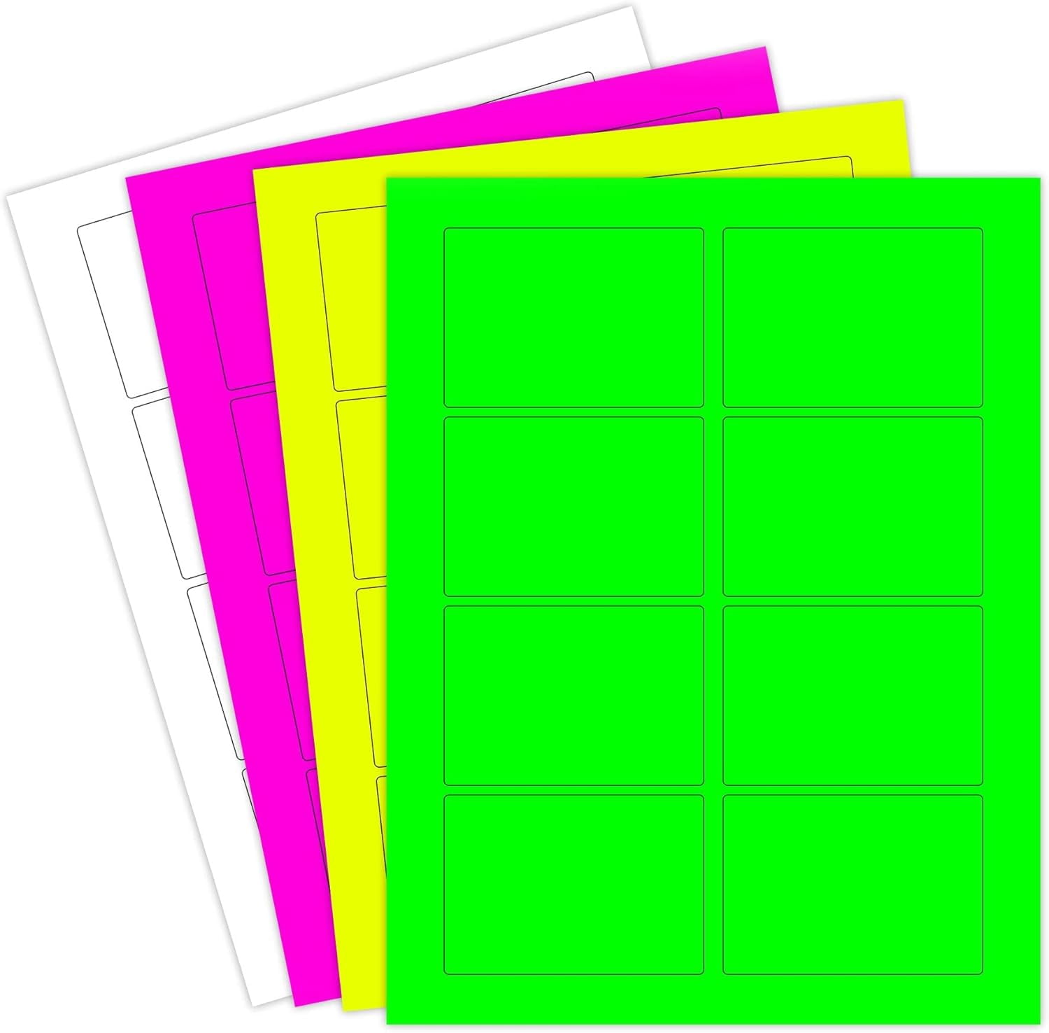 2-1/3 inch 3-3/8 inch 2.333.375 inch printable label mixed pack ...