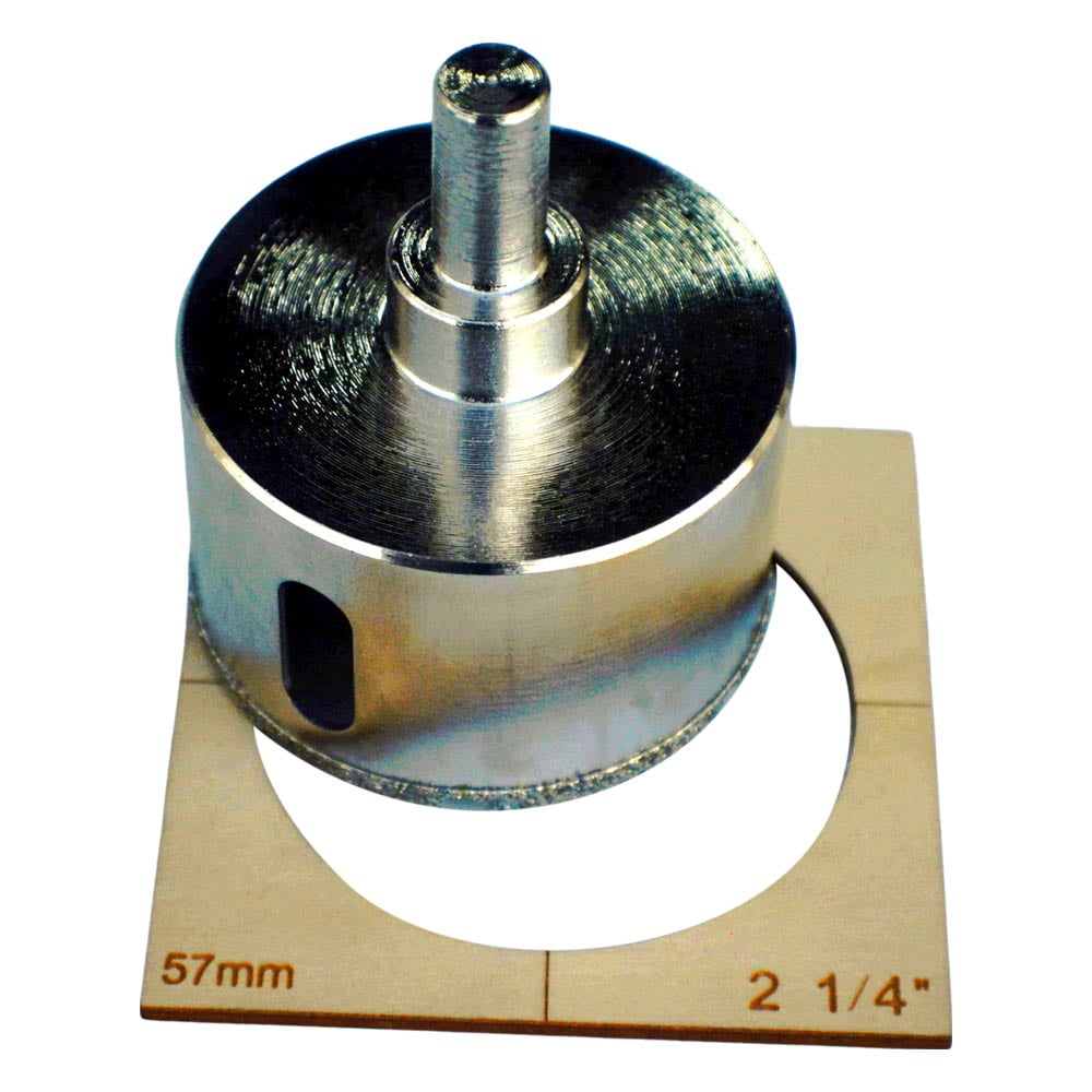 2 1/4" Hole Saw for Tile For Shower Diverter Valve 2 1/4" Waste Pipe ...