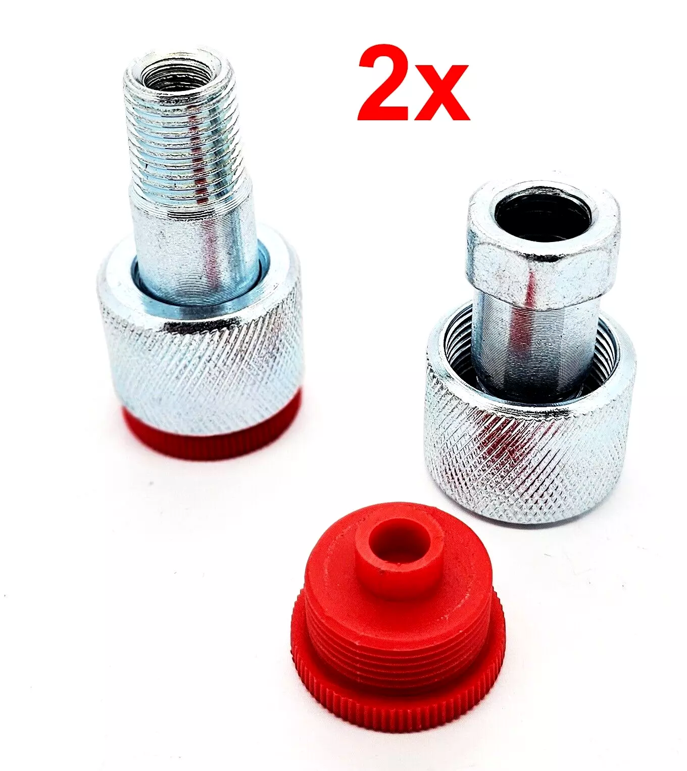 (2) 1/4" Hydraulic Ram Coupler 4 and 10 Ton Porta Power Female Side ...