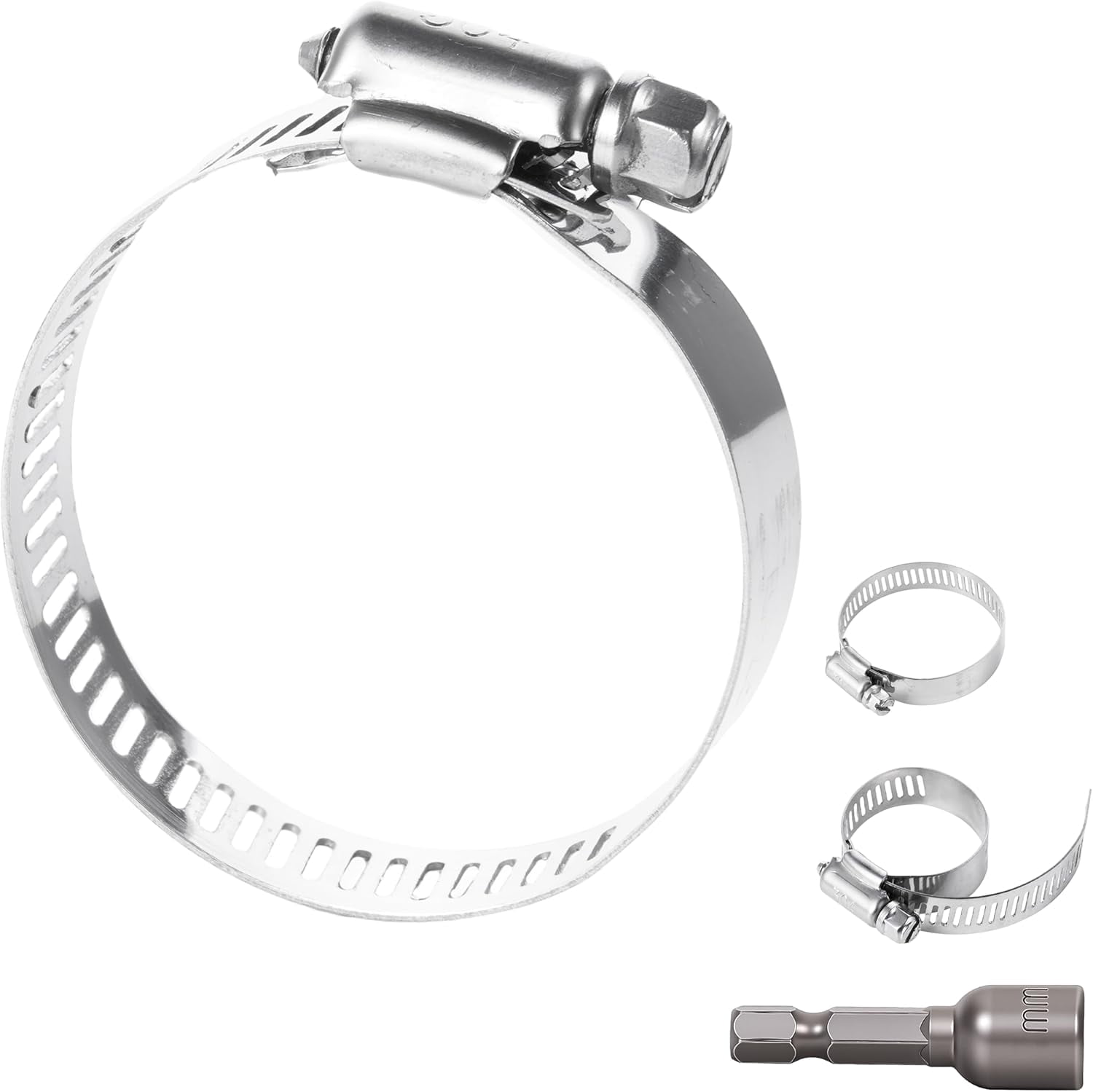 2-1/4 Inches Hose clamps, 304 Stainless Steel Worm Gear Hose Clamps,10 ...