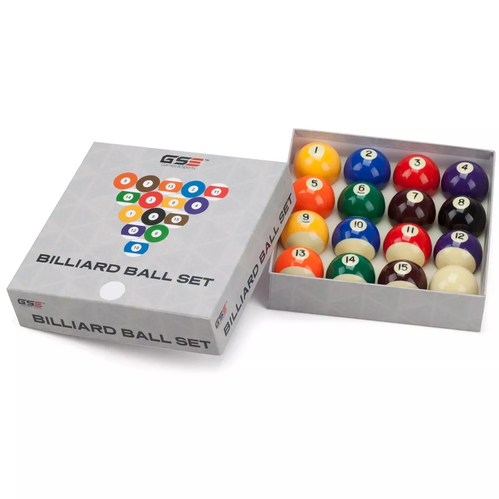 2-1/4" Standard Regulation Size Billiard Balls Set 16-Piece Pool Table ...