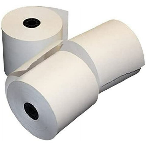 2-1/4" x 90' 2-Ply Carbonless Paper Point of Sale (POS) Rolls (Carton ...