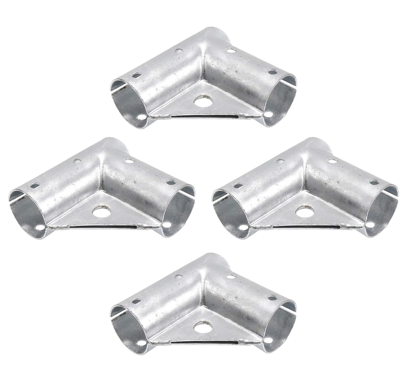 2" (1 7/8" OD) x 2" (1 7/8" OD) Chain Fence Gate Corner | Pressed Steel ...