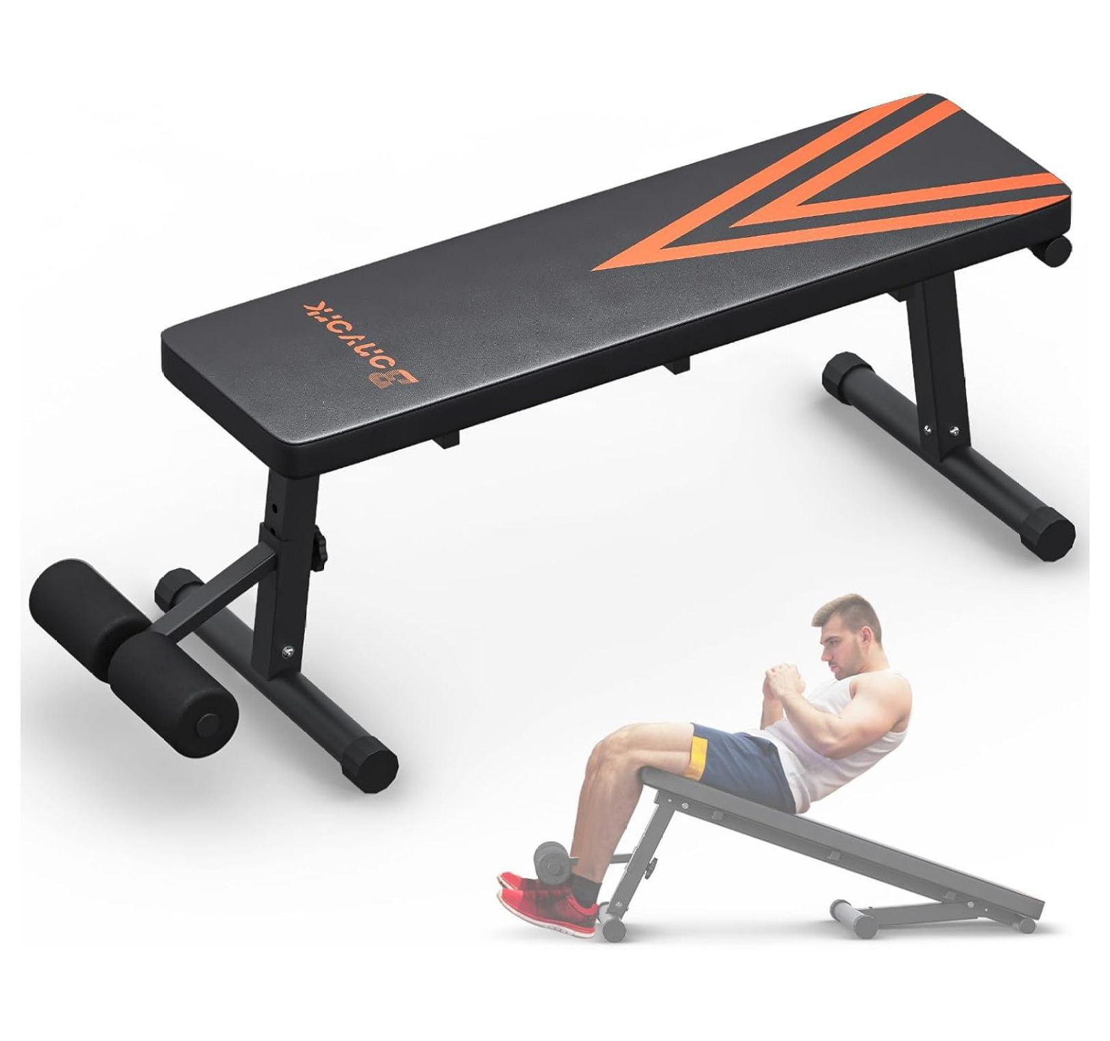 2 In 1 Adjustable Flat Weight - 45.3'' Extended Foldable Flat for Home ...