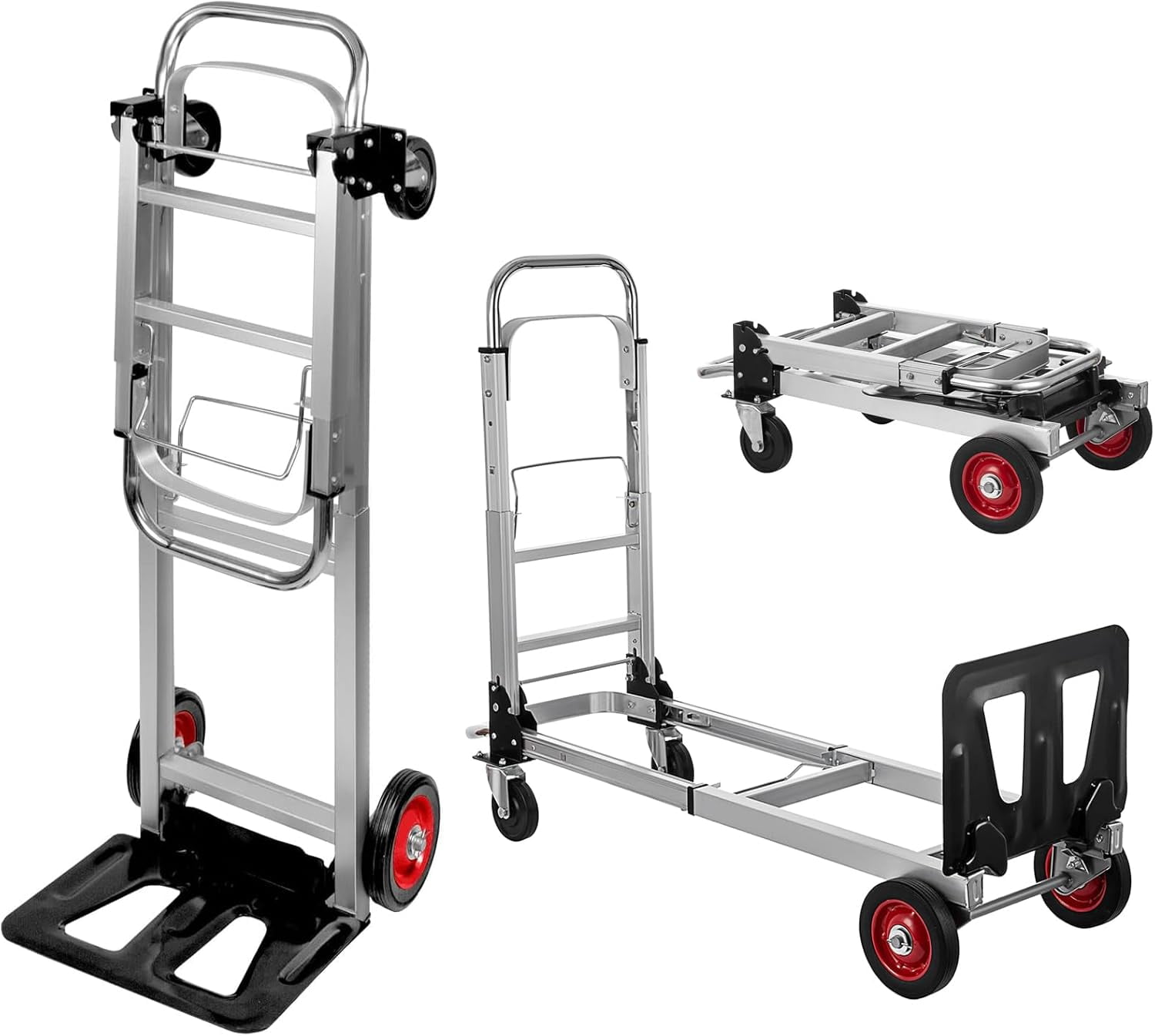 2 in 1 Aluminium Hand Truck Dolly 450lbs Capacity, Heavy Duty ...