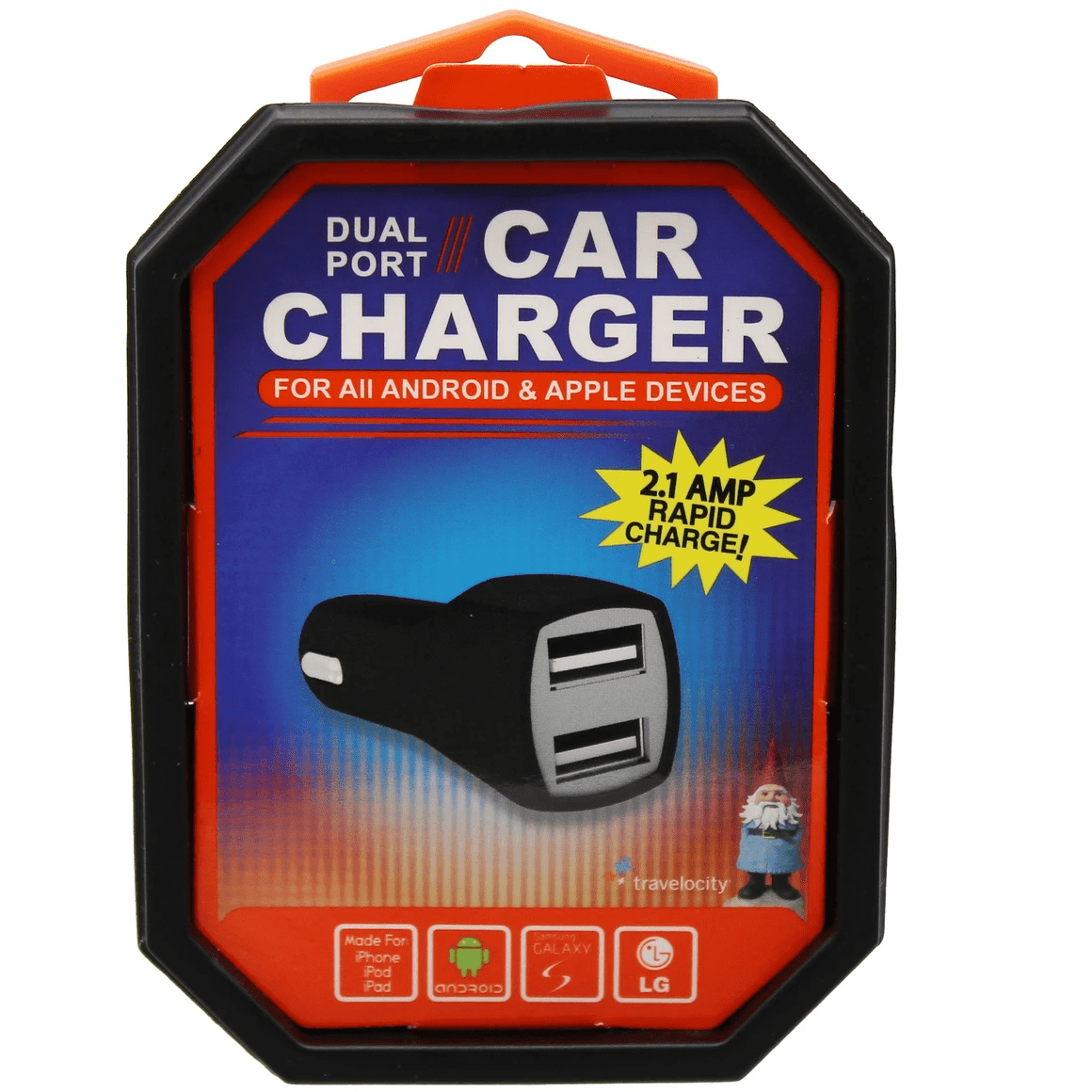 2.1 Amp Dual Port USB Car Charger, Rapid Charging for Android, Apple ...