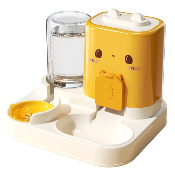 2 In 1 Automatic Feeder for with Removable Portable Water Dispenser and ...