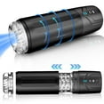 2 in 1 Automatic Male Masturbator Penis Pump Removable Male Masturbators with 7 Rotation & 7 ...