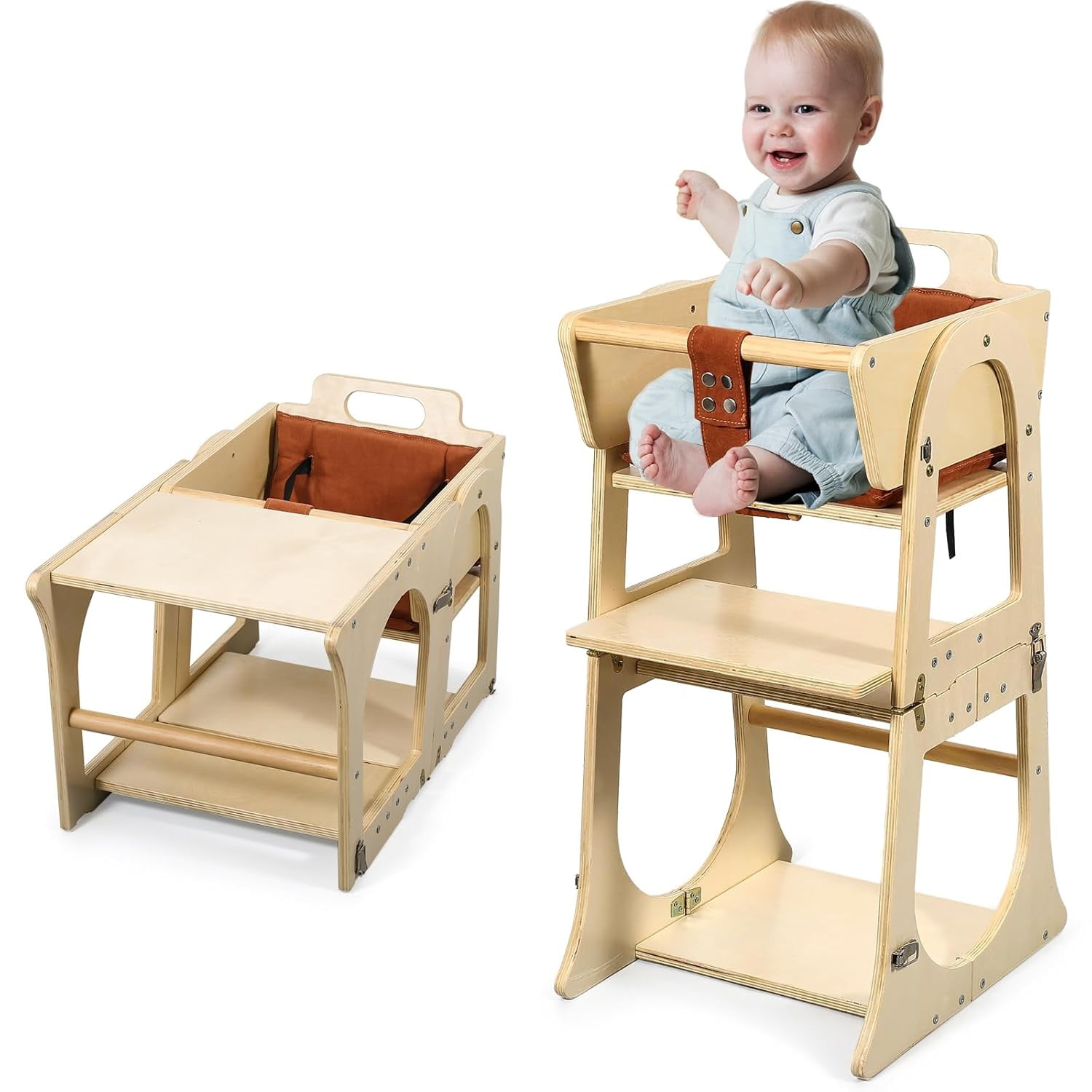 2 in 1 Baby High Chair, High Chairs for Babies and Toddlers ...