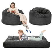 GDF Studio Calef Modern Velveteen 2 Seater Oversized Bean Bag Chair ...