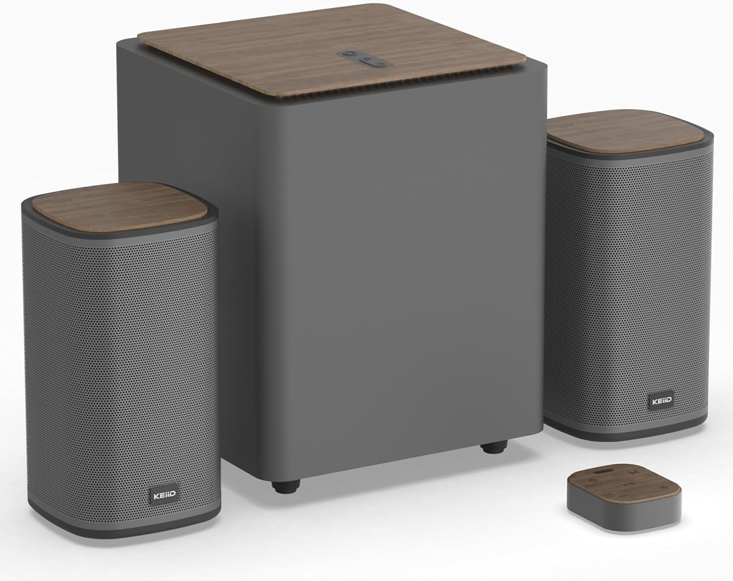 2.1 Bluetooth Computer Speakers with Wireless Subwoofer and Wireless ...