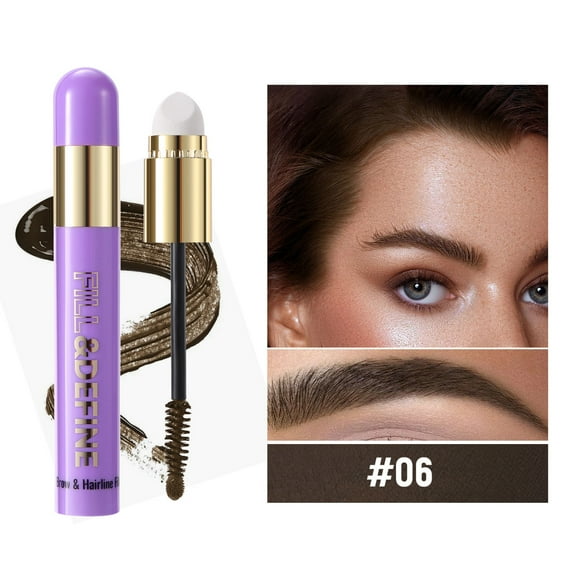 2 in 1 Brow & Hairline Roots Stick, Multi-Use with Spong Head & Filler ...