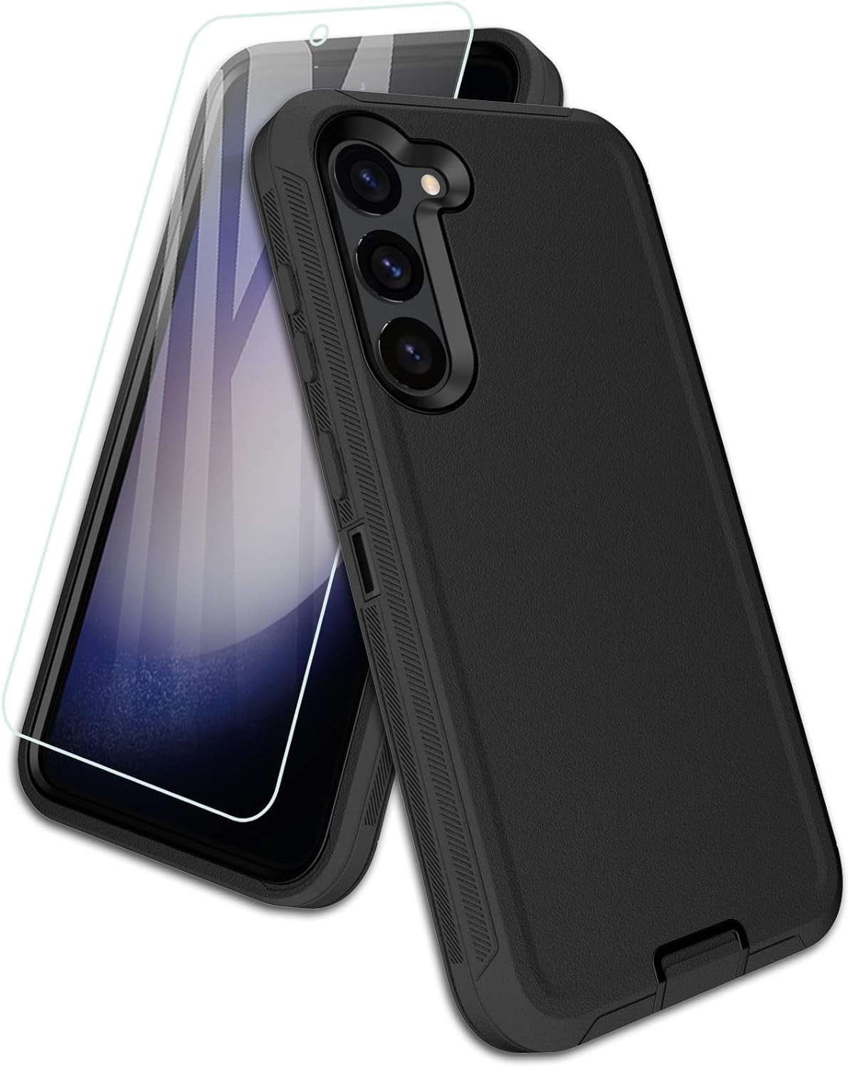 2 in 1 Bundle Designed for Samsung Galaxy A25 Heavy Duty Case with 1 ...