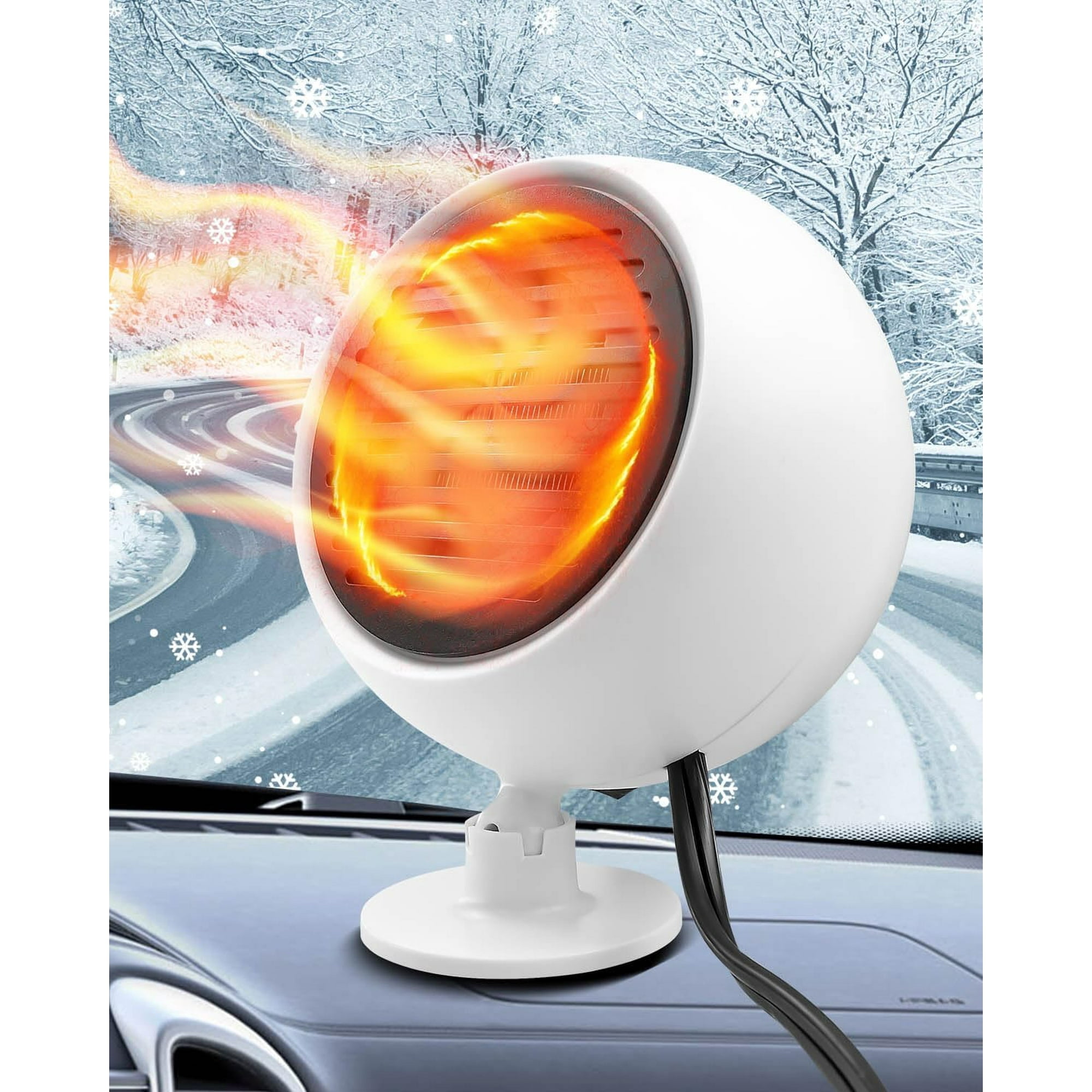 2 In 1 Car Heater Cooler Fan, 12V Car Heater Portable 180W Car Air ...