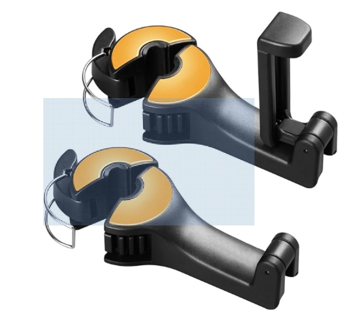 2 in 1 Car Seat Hooks for Purses and Bags with Phone Holder，Universal ...