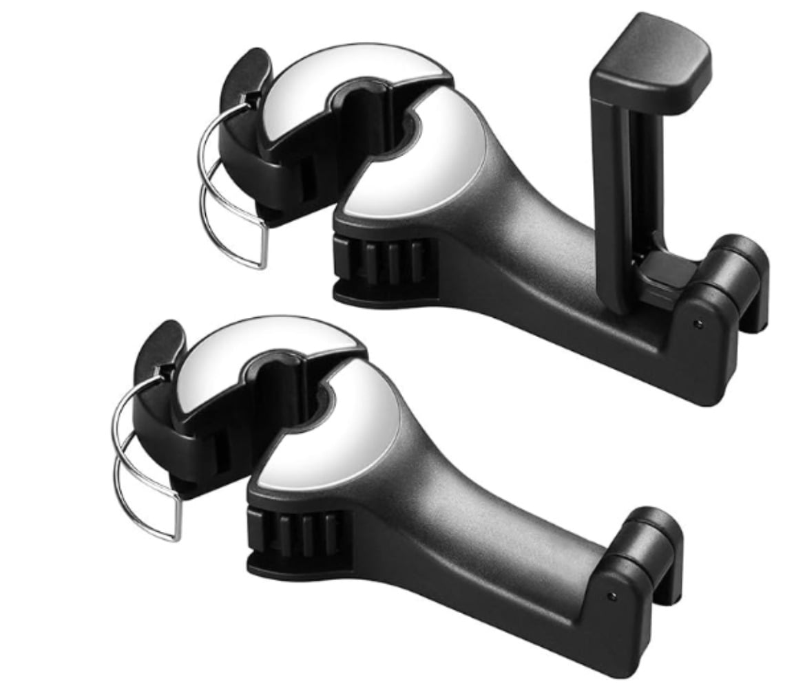 2 in 1 Car Seat Hooks for Purses and Bags with Phone Holder，Universal ...