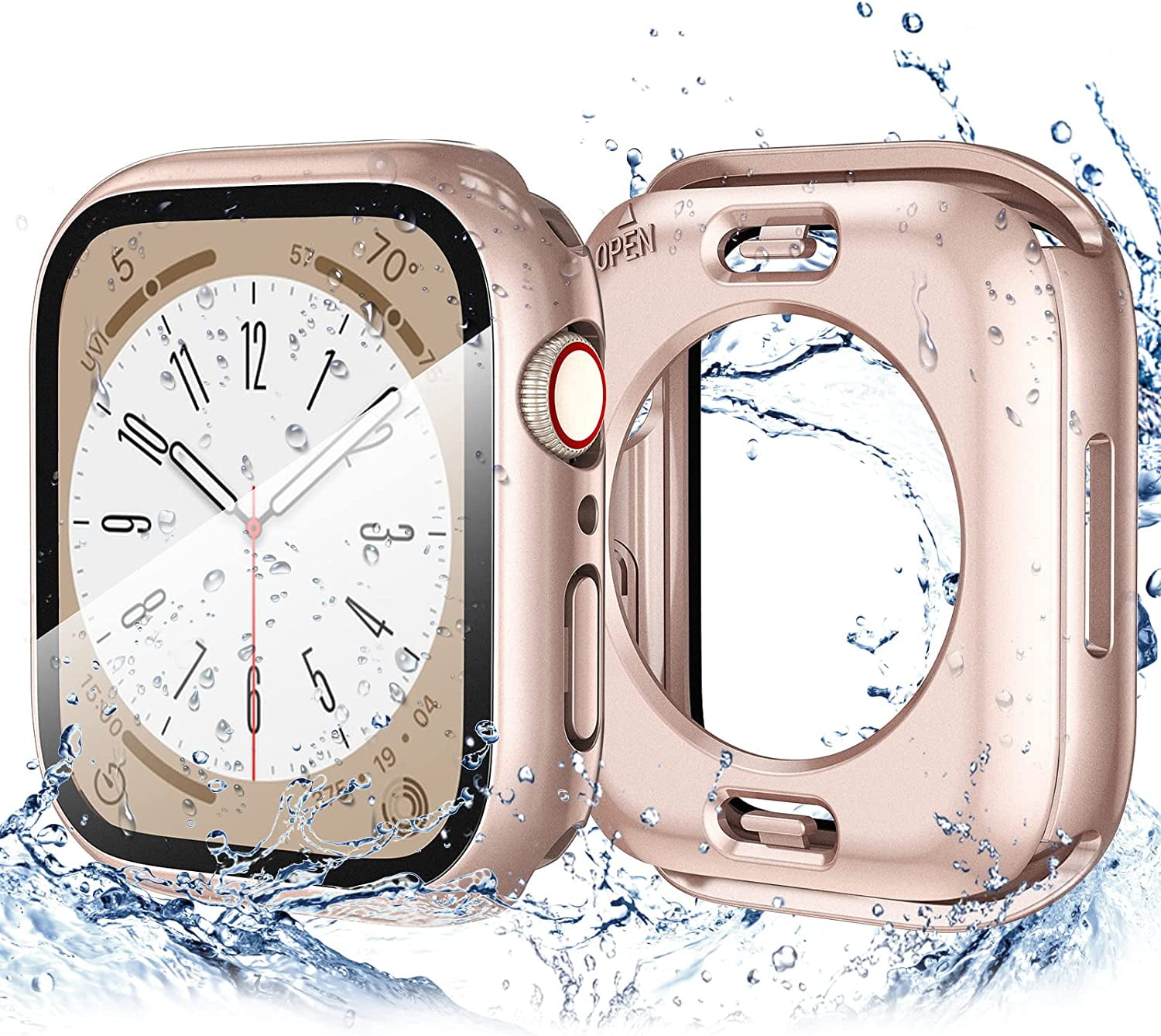 [2 in 1] Case for Apple Watch Series 6 5 4 SE 44mm Screen Protector ...