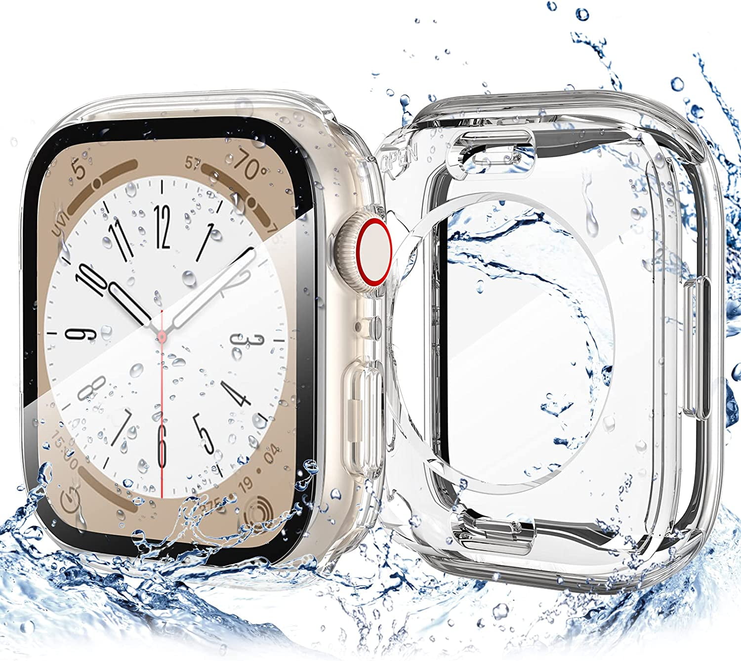 [2 in 1] Case for Apple Watch Series 6 5 4 SE 44mm Screen Protector ...