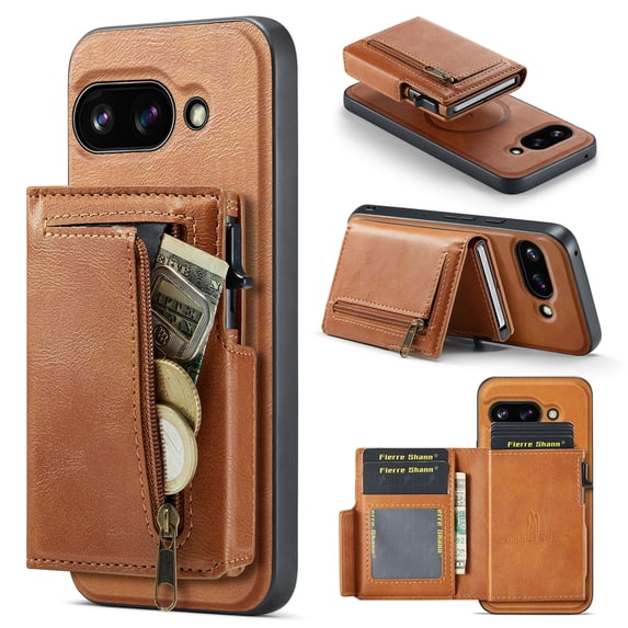 2 In 1 Case for Google Pixel 10a, Premium PU Leather + TPU Wallet Case ...