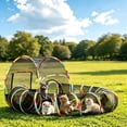 Outdoor Cat Enclosure, 2-in-1 Portable Pop Up Cat Mesh Tent with Tunnel ...