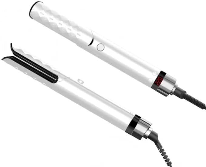 2 in 1 Ceramic Cool Airflow Hair Styler Portable Hair Straightener and ...