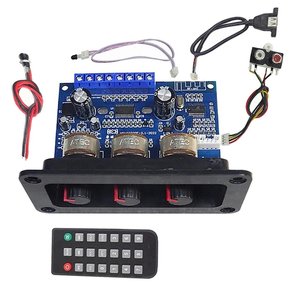 2.1 Channel Amplifier Board with DC Female+AUX Cable+USB Cable+Remote ...