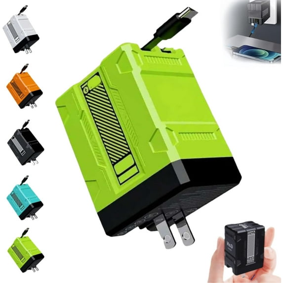 2 in 1 Compatible 120W Fast Charger, Upgraded Scalable Retractable 120w ...